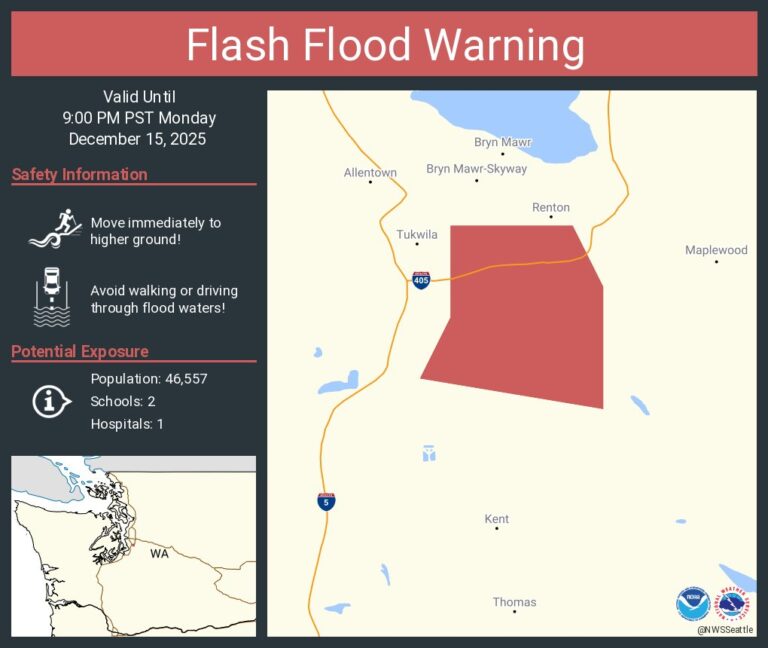 Flash Flood Warning Issued for King County After Green River Levee ...